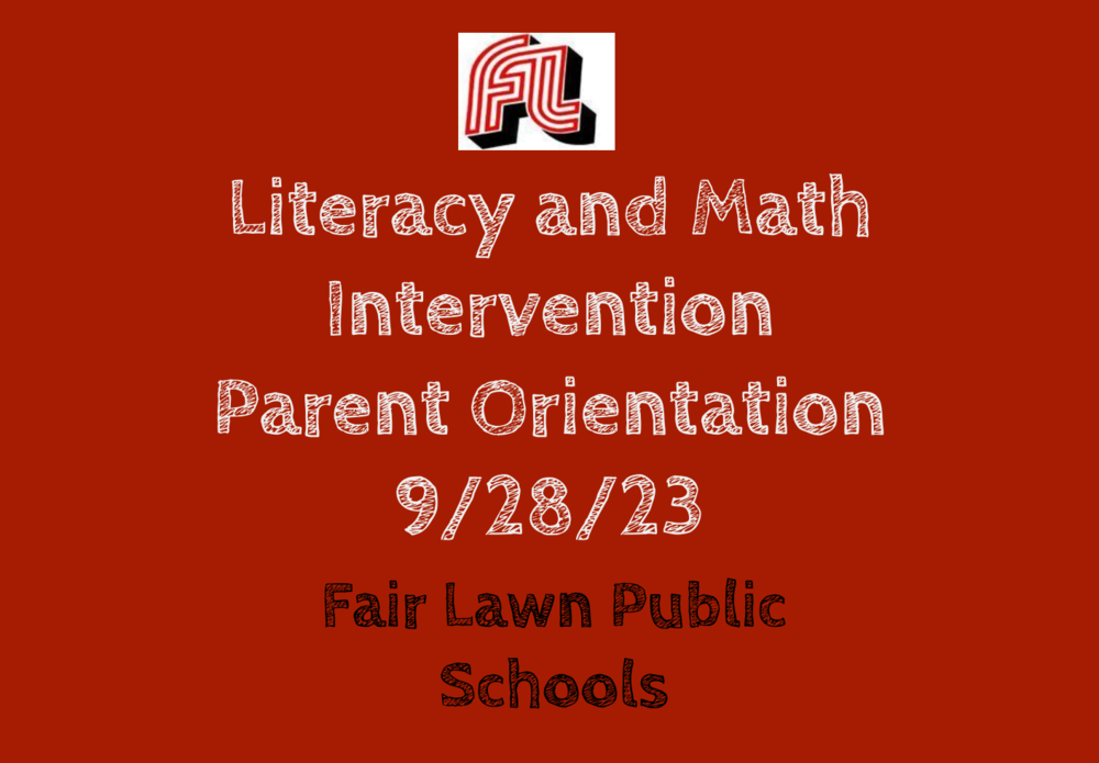 Literacy & Math Intervention Parent Orientation | Henry B. Milnes ...